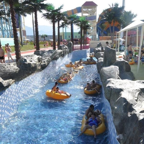 Customized Aqua Park  Lazy River With Waves Equipment For Water Playground