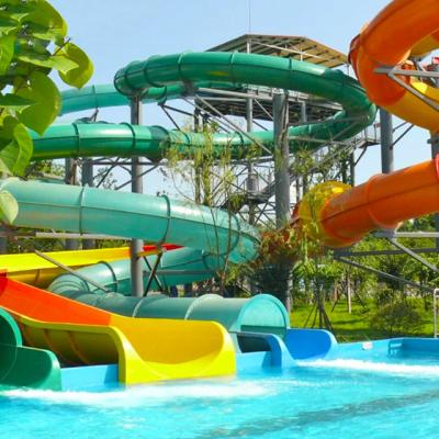 China Waterpark Amusement Fun Sporttoerusting Buitenzwembad Spiraalbuis Speelplaats Glijbaan for sale
