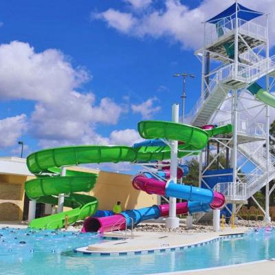 China Waterpark zwembad combinatie spiraalbuis glijbaan voor volwassenen for sale