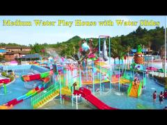 Aqua speeltuin Waterglijbaan Park Glasvezel Kinderen spelen