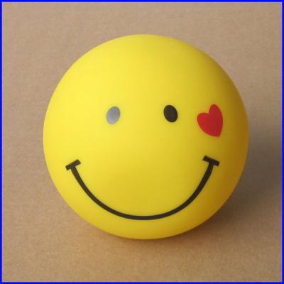 China Cartoon promotional smiling face vinyl piggy boxes , money bank toys for saving coines for sale