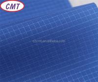 China 200D PU Coated Double Colors Waterproof Grid Nylon Oxford Fabric 58/60 Inch Width for sale
