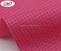 China 200D PU Coated Double Colors Waterproof Grid Nylon Oxford Fabric 58/60 Inch Width for sale