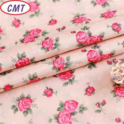 China Flower Printed 75D 100% Polyester Taffeta Fabric with 190T Density for sale