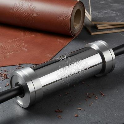 China Mirror Polished Matte Brushed Steel Embossing Roller for Premium Leather Wallpaper Floor Finish for sale