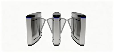 China Luxury Square Flap Gate Barrier , RFID Turnstile Gate With Card Reader for sale