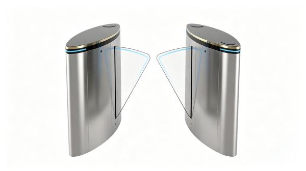 Quality Smart Flap Barrier Gate Anti Tailgating For Public Facility Entrance Security for sale