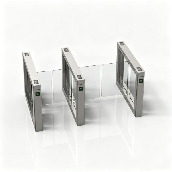 Quality 304 Brushed Stainless Steel Turnstile Gate Slim Design Adjustable Passage Width for sale