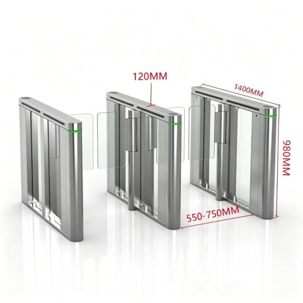 Quality Face / Fingerprint High Speed Gate Turnstile For Outdoor / Office for sale
