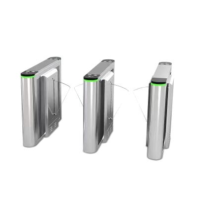 China Custom Turnstile Barrier Gate Fast Access Swing Flap Barrier 1.5mm Thickness for sale