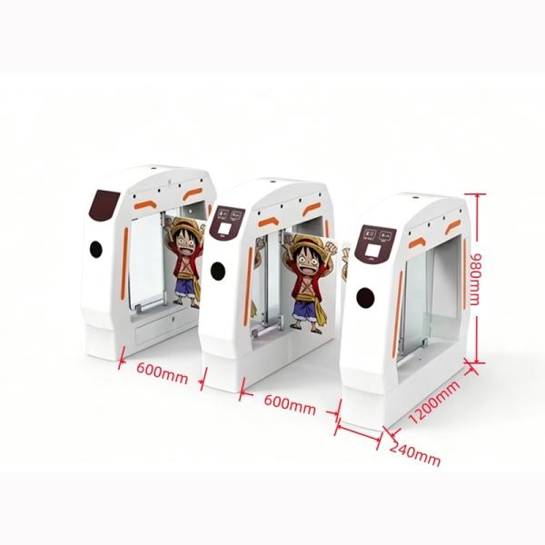 Quality Automatic Swing Barrier Gate Anti Pinch Emergency Open For Amusement Park for sale