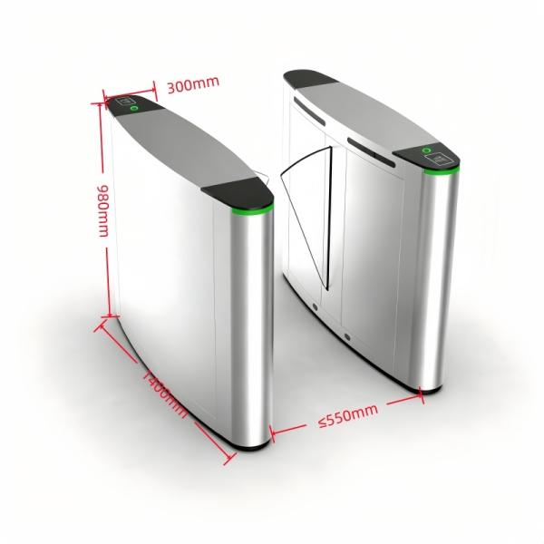 Quality Retractable Flap Barrier Gate Anti Tailgating For Secure Entry Control for sale