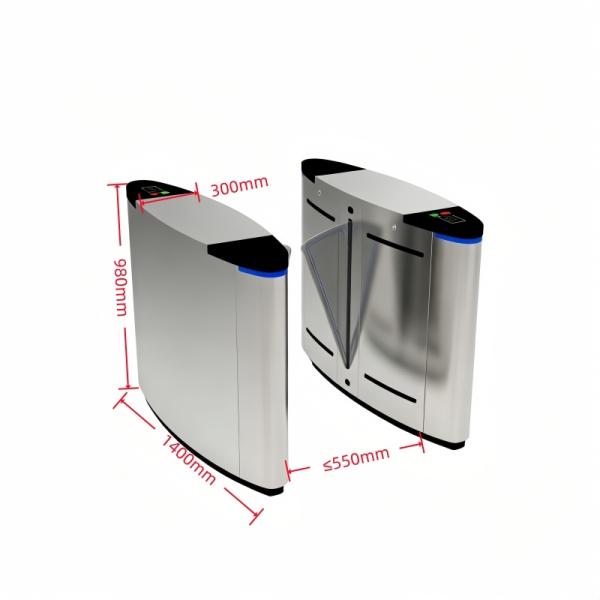 Quality Easy Installation RFID Card Reader Turnstile Anti Tailgating For Heavy Traffic for sale