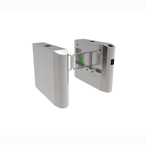 Quality Arc Rounded Swing Turnstile Quiet Operation Office Building Turnstiles IP54 for sale