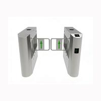 Quality Arc Rounded Swing Turnstile Quiet Operation Office Building Turnstiles IP54 for sale
