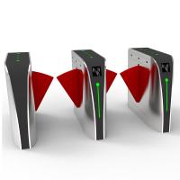 Quality Anti Tailgating Single Lane Flap Barrier Turnstile , Automatic Turnstile Gate for sale