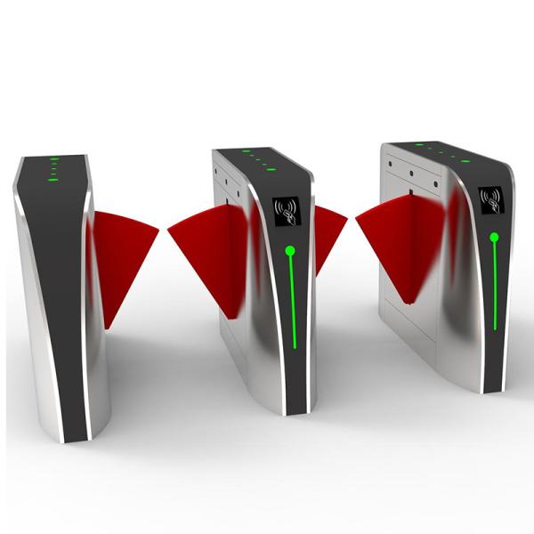 Quality Anti Tailgating Single Lane Flap Barrier Turnstile , Automatic Turnstile Gate Manufacturers for sale
