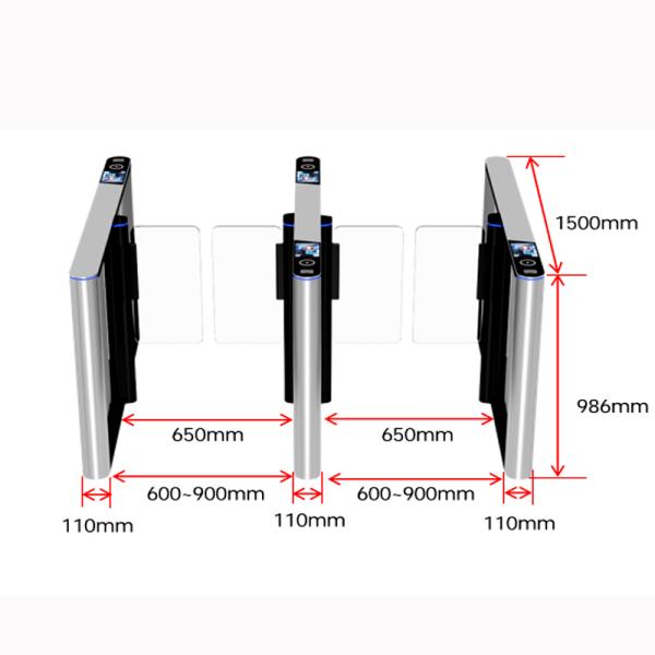 Quality Smart Security Speed Gate Access Control For Building Entrance Control for sale