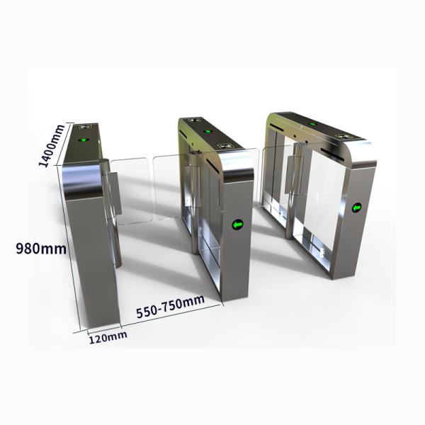 Quality Access Control Speed Gates Anti Pinch Speedlane Swing Turnstile Gate for sale