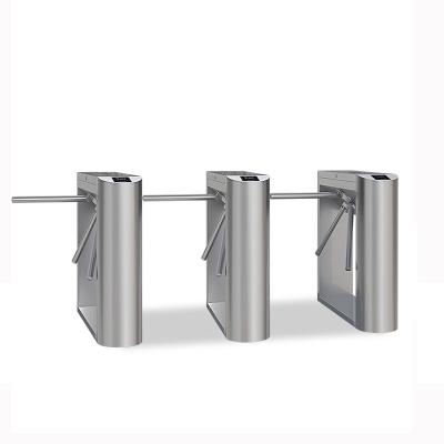 China Tripod Barrier Gate Arc Design Stainless Steel Anti Tailgating Security Access System for sale