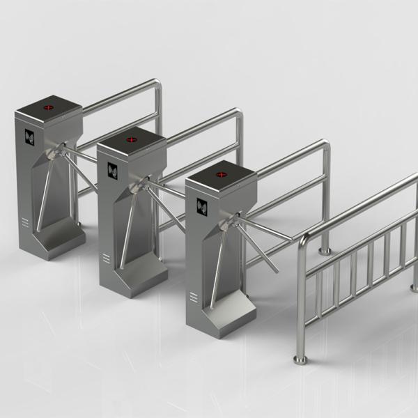 Quality Vertical Tripod Turnstile RFID Access Control Metro Station Pedestrian Solution for sale