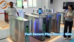 Luxury Square Flap Barrier Access Control System For Airport / Subway Station