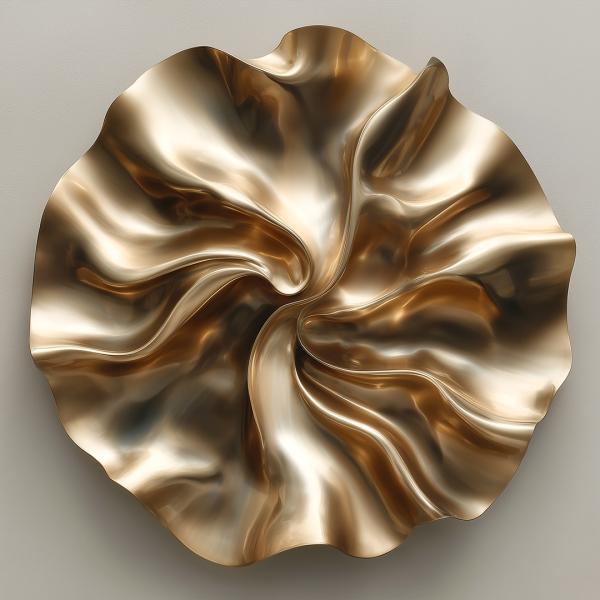 Quality Rould Bronze Relief Sculpture Minimalist 3D Metal Wall Art Sculpture For Hotel Decoration for sale