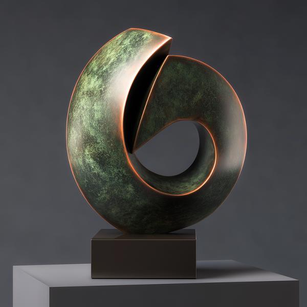 Quality Modern Abstract Patina Bronze Art Sculpture Customized For Hotel Ornaments for sale