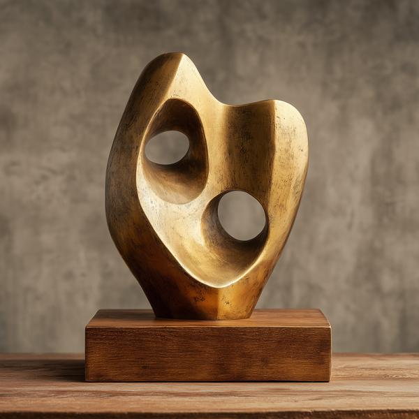 Quality Minimalist Casting Bronze Sculpture Antique Finish For Home Hotel Ornament for sale