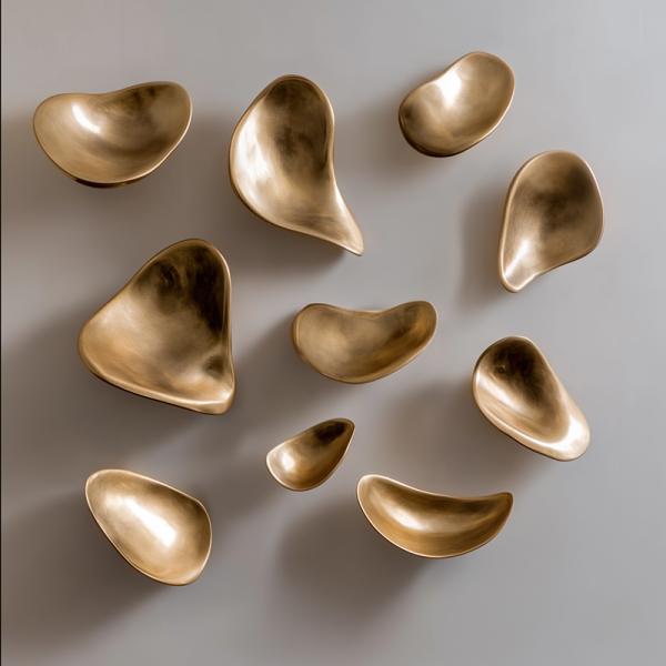 Quality Indoor Abstract Metal Relief Sculpture Antique Finish For Hotel Decoration for sale
