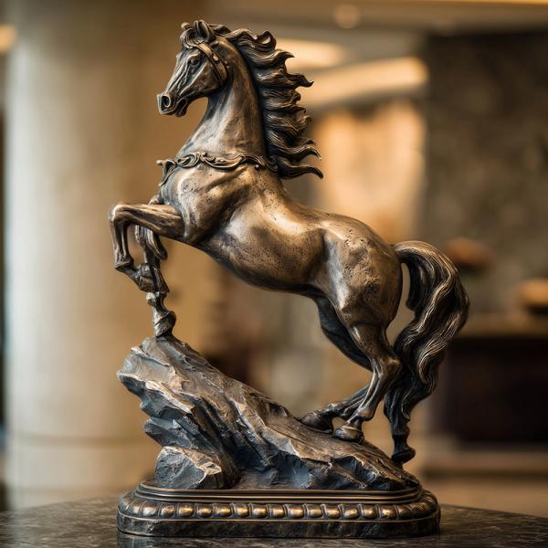 Quality Antique Bronze Horse Sculpture Art Statue For Hotel Lobby and Home Decoration for sale