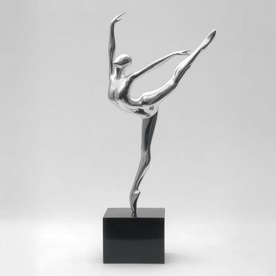 China Custom Slender Ballet Dancer Sculpture Elegant Female Art for Home Decor for sale