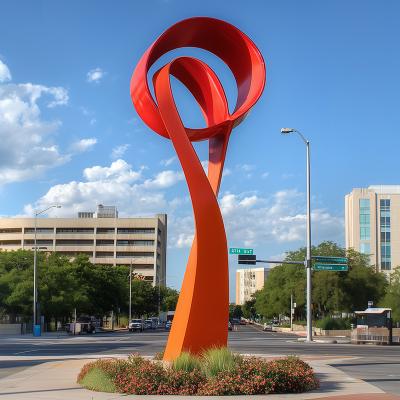China Large Metal Outdoor Abstract Sculpture Modern Art for City Garden Decor for sale
