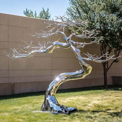 China Elegant Metal Tree Public Art Sculpture Unique Outdoor Decor for Garden and Plaza for sale