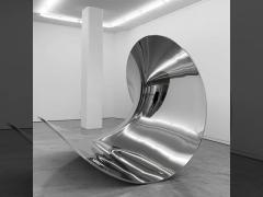 Reflective Surface Twisted Stainless Steel Sculpture For Hotel Lobby Decoration