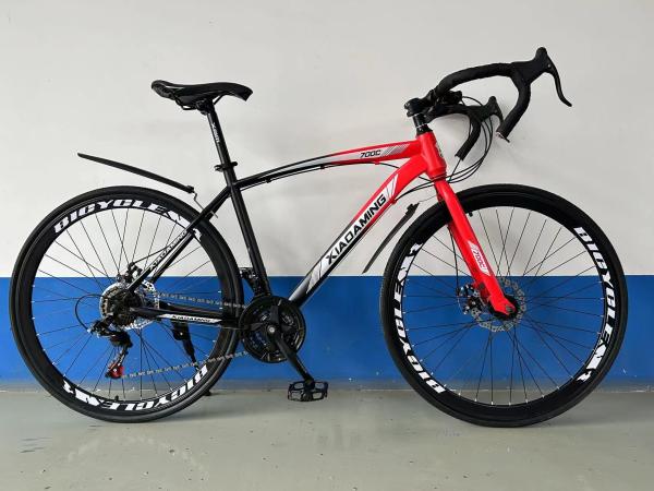 Quality CHINA ORIGIN Fashion 21speed Road Bike Red Suspension Aluminium Frame Mountain Road Bicycle for sale