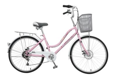 Sepeda City Bike 24 26 Inch Single Speed Vrouwen City Bike / Lady Bike
