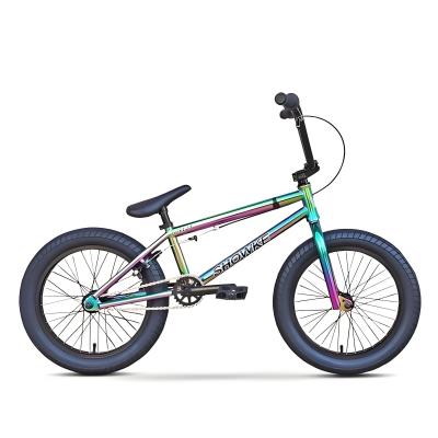 중국 18인치 오일 슬릭 컬러 스틸 프레임 BMX 프리스타일 자전거 알루미늄 반지 판매용