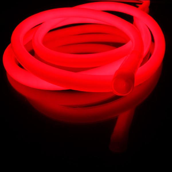 Quality 360 Degree Commercial Led Neon Rope Light Strip DC24V Red SMD2835 144LEDS/M 6mm for sale