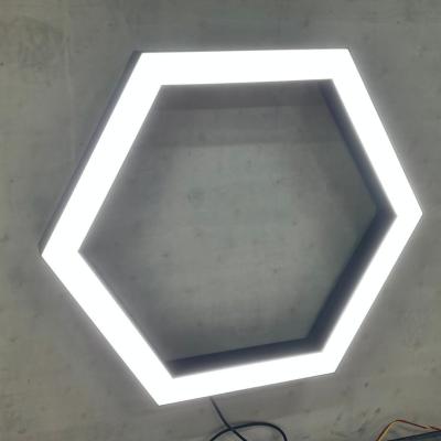China 2700k-6500K Recessed Linear Light Fixtures Hollow Hexagonal For Gym Office Ceiling for sale