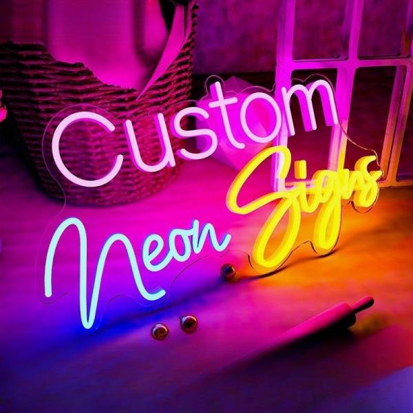 Quality 24V 220V LED RGB Neon Logo Light Flex Sign For Wedding Shop School Decorations for sale