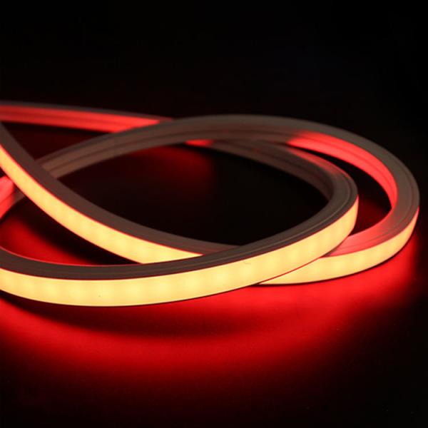 Quality 16x16mm IP65 IP68 Waterproof Mono Color Food Grade Silicone LED Neon Flex Light 12V 24V for sale