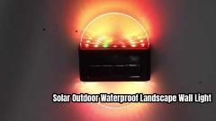 Solar Outdoor Waterproof Yard Landscape Wall Lamp