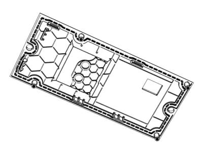 Cina OEM / ODM: Hot Runner Injection Molding & Transparent Smart Doorbell Bottom Cover (1*2) No.23681 in vendita