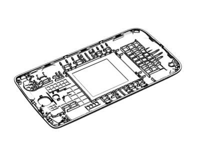 Cina OEM / ODM: Precision Injection Molding & Clamshell Phone Front Cover (1*1) No.21869-B in vendita