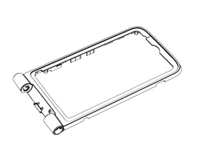 China Transparante Clamshell Telefoon Voorkant (1*1) Drie Platen Mold Cold Runner No.21871-B Te koop
