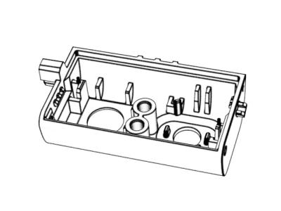 China OEM / ODM: Cold Runner Injection Molding & Glasses Camera Housing+Bracket (1+1) No.23055 Te koop