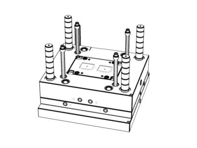 Cina OEM / ODM: Cold Runner Injection Molding & Medical Instrument Bottom Shell (1*2) No.23672 in vendita