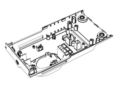 Cina OEM / ODM: Hot Runner Injection Molding & Transparent On-board Rear Housing (1*2) No.23909-B in vendita