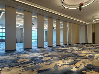 China Hotel Acoustic Partition Walls Wooden Hanging Folding Movable Walls for sale